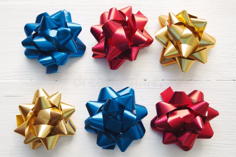 Festive bows stock photo. Image of table, pattern, holiday - 90081254