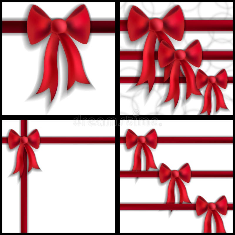 Festive Bows Black and Gold Stock Vector - Illustration of bowknot ...