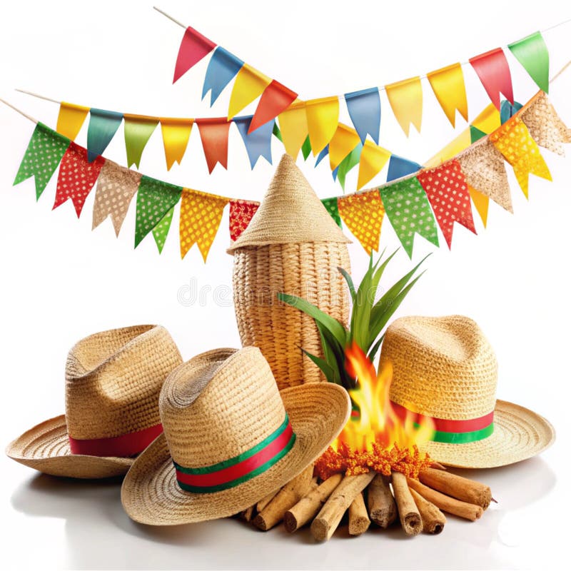 Festive Brazilian Celebration Still Life Stock Illustration ...