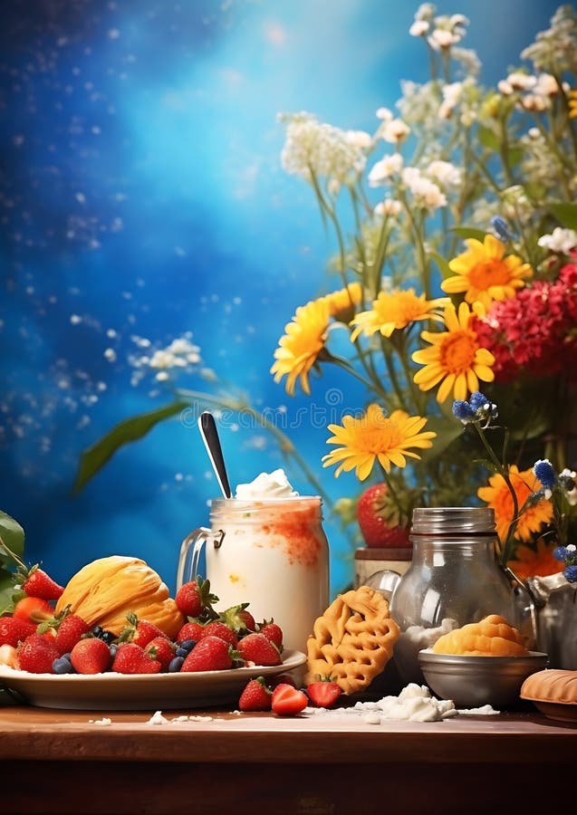 Festive Breakfast Illustrations Unveiling the Joy of Celebrations Stock ...