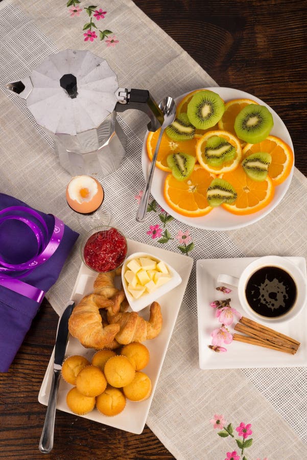 Festive breakfast stock photo. Image of pastry, meal - 37889216