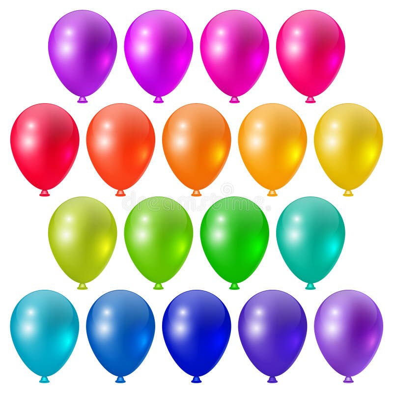 Festive bright balloons stock vector. Illustration of party - 38886358