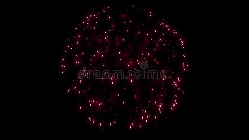 Festive Single Fireworks in the Night Sky Stock Footage - Video of fire ...