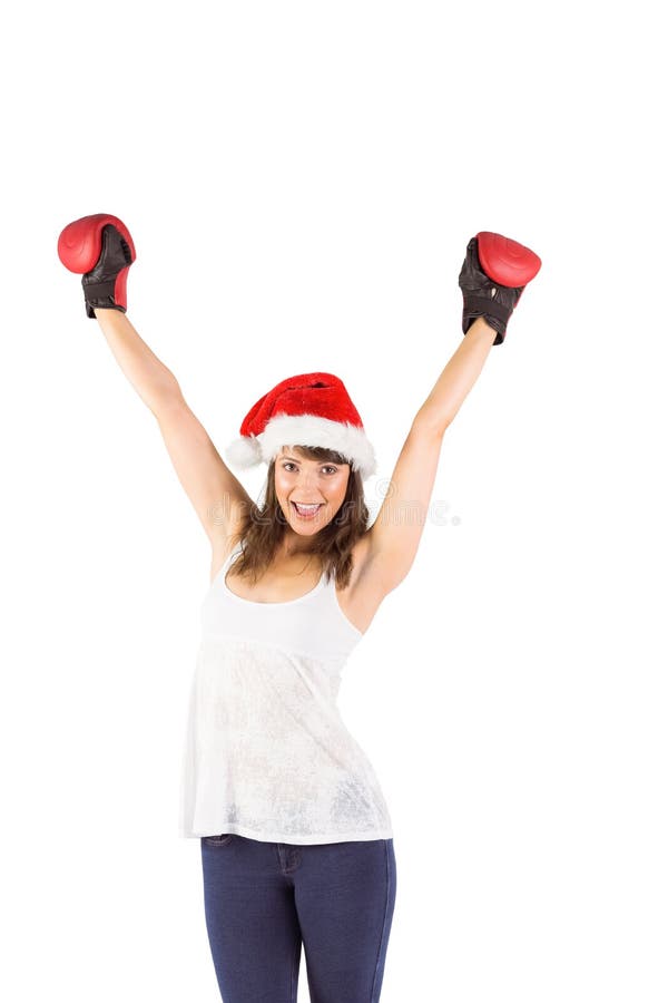 Cheering boxing women stock image. Image of center, power - 21122909