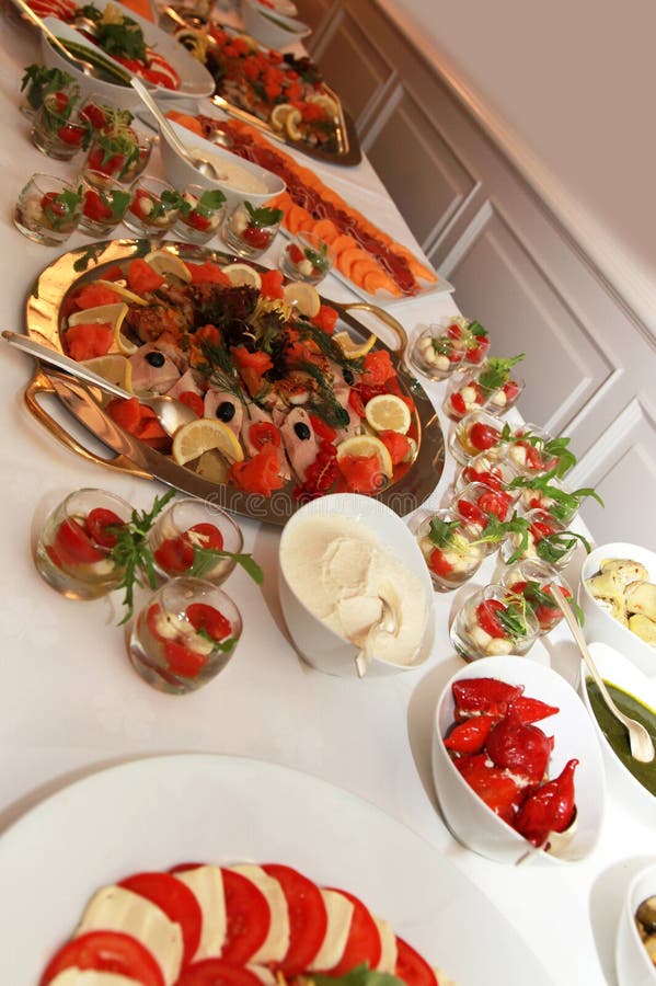 Buffet with Snacks at Presentation #2 Stock Image - Image of food ...