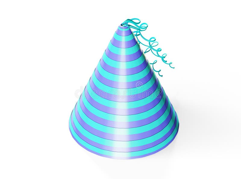 Festive Caps Set on White 3d Render Stock Illustration - Illustration ...