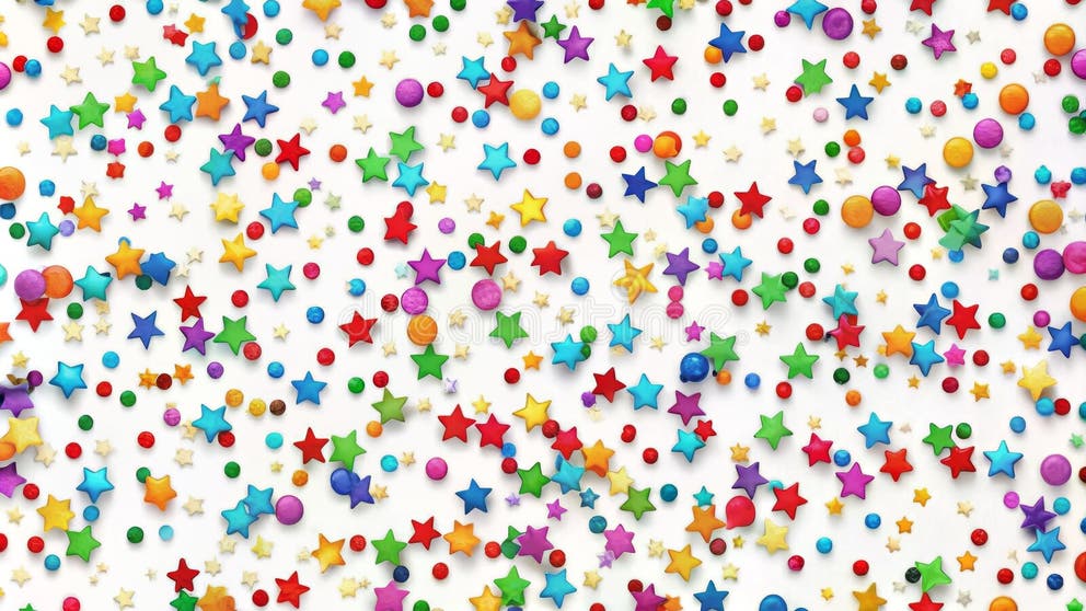 Festive Celebration Confetti Pattern Seamless Repeat Background for ...