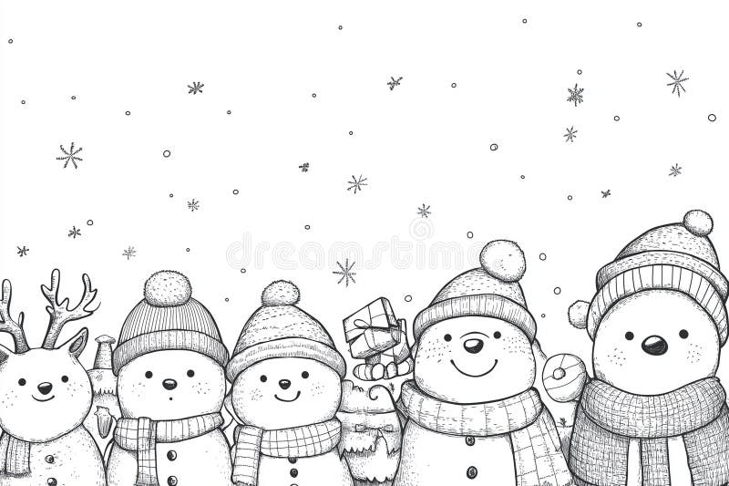 Christmas Coloring Characters Toddlers Stock Photos - Free & Royalty ...