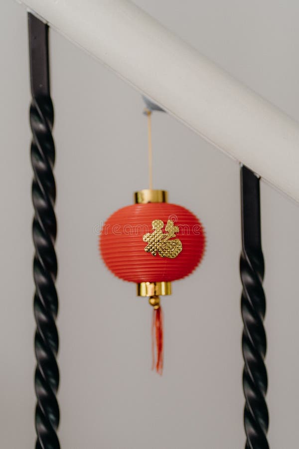 Festive Chinese Red Lantern Decoration Stock Image - Image of oriental ...