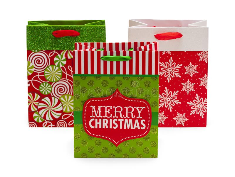 Festive Christmas Bags stock photo. Image of decorative - 81050632