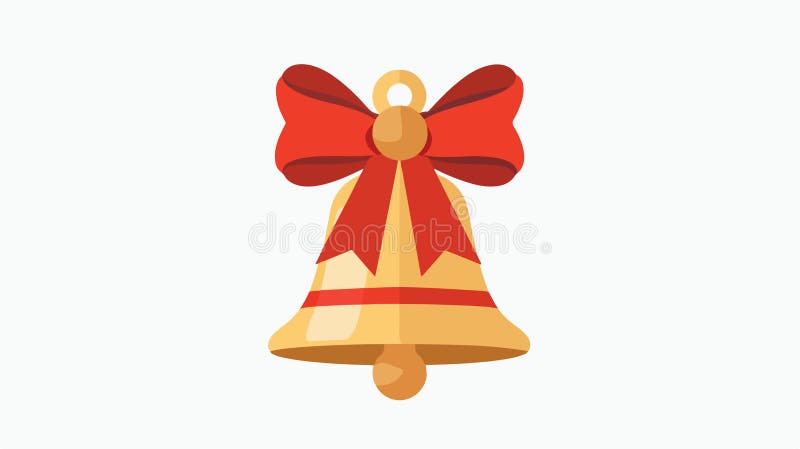 Christmas Bell Icon Symbolizing Festive Cheer and Celebration Stock ...