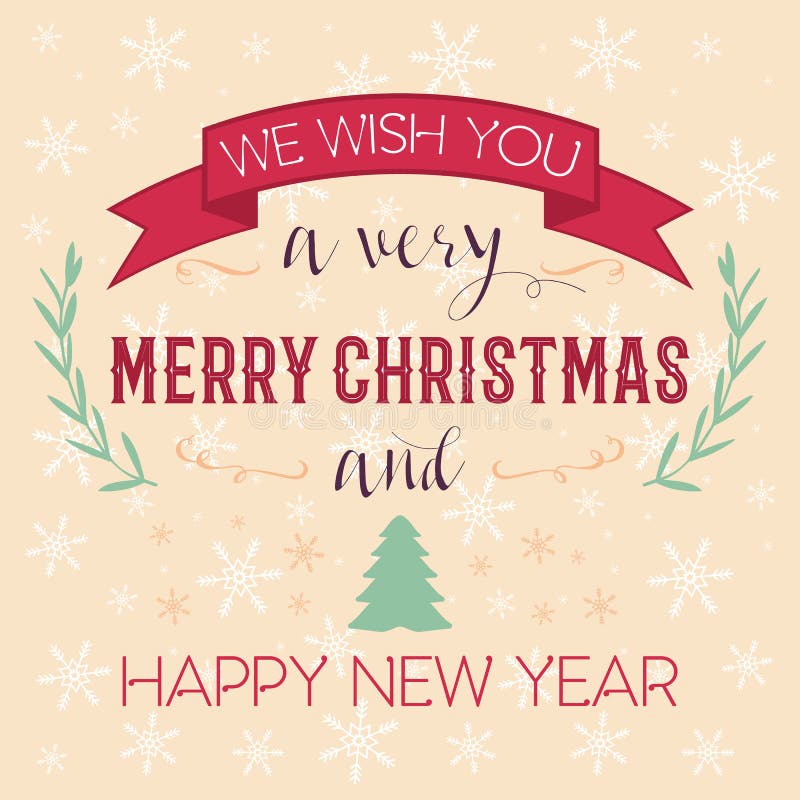 Festive Christmas card stock vector. Illustration of message - 62428697