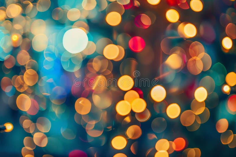 Festive Christmas Lights Twinkle in the Background, Creating a Magical ...
