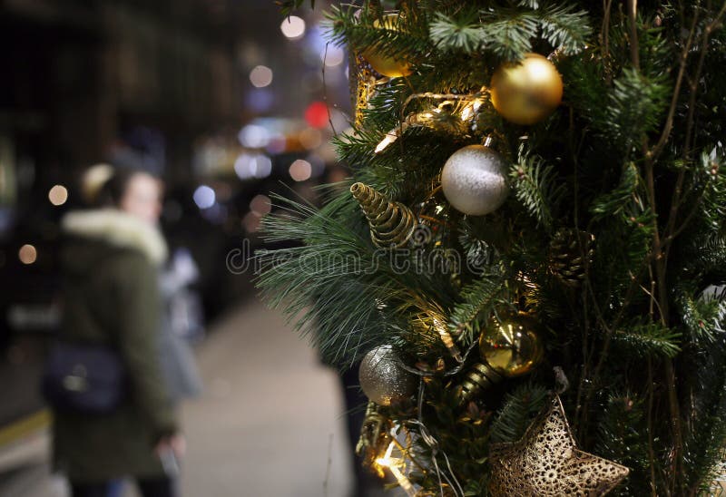Festive Christmas Mood. December, Winter. Stock Photo - Image of ...