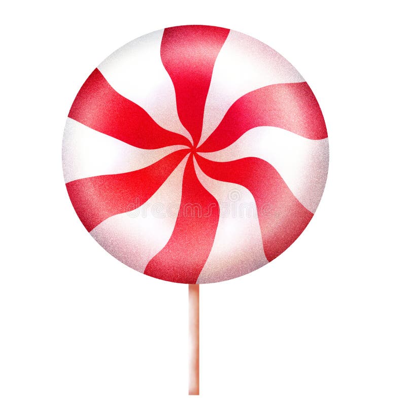 Festive Christmas Peppermint Swirl Lollipop Stock Image - Image of ...