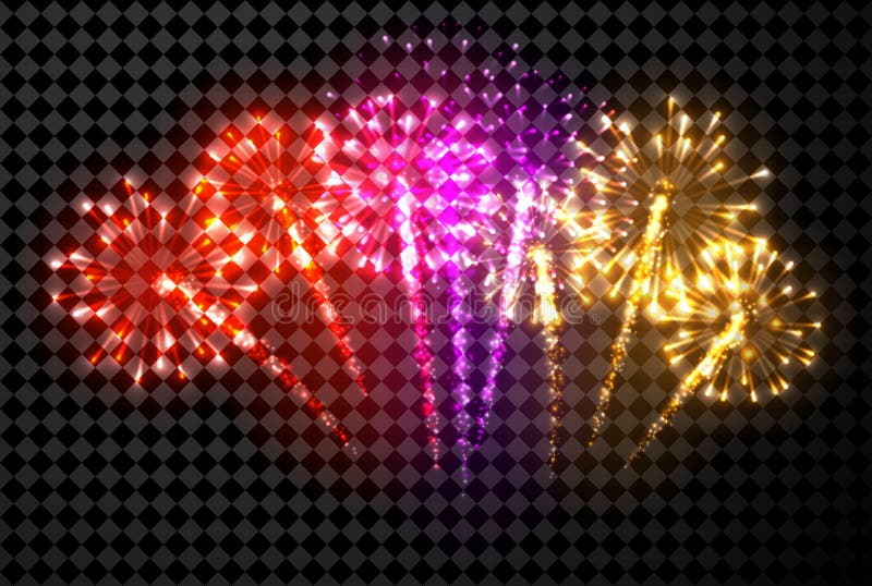 Festive Color Firework Background. Stock Vector - Illustration of ...