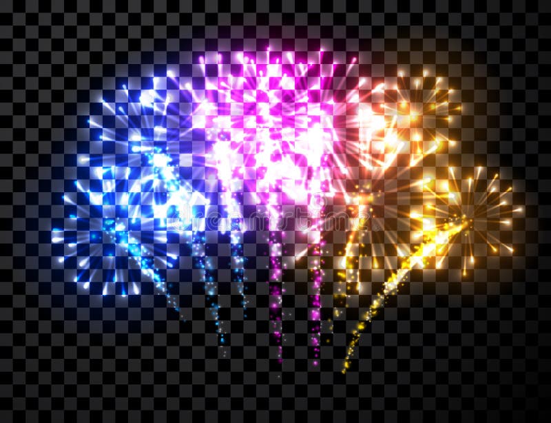 Festive Color Firework Background Stock Vector - Illustration of burn ...