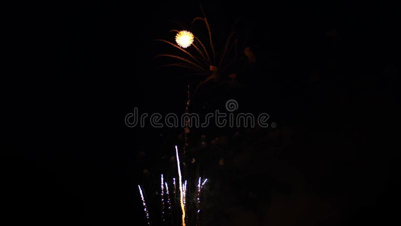 Festive Colorful Fireworks. Color Explosions of Firecrackers in 4k in ...