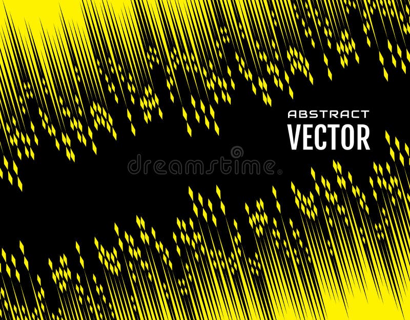 Festive Comic Diagonal Dash Speed Line Yellow Color on Black Background ...