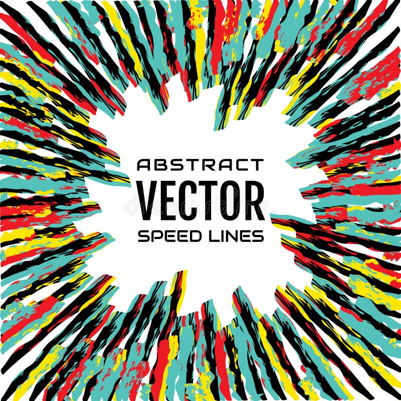 Multicolor Speed and Laser Beam, Blur Circle on Color Background ...