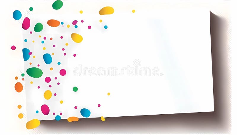 Festive Confetti Corner, Made with Generative AI Stock Illustration ...