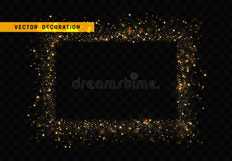 Festive Decorative Background with Sparkles in the Shape of a ...