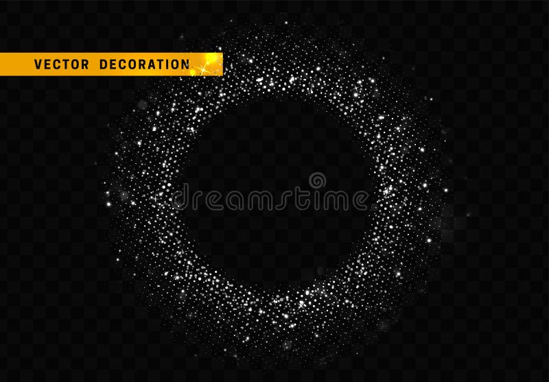 Festive Decorative Background with Sparkles in the Shape of a Round ...