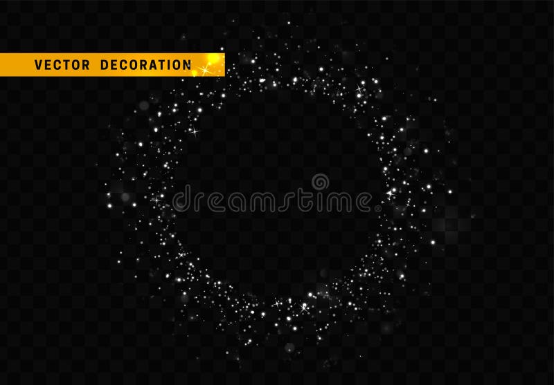 Festive Decorative Background with Sparkles in the Shape of a Round ...