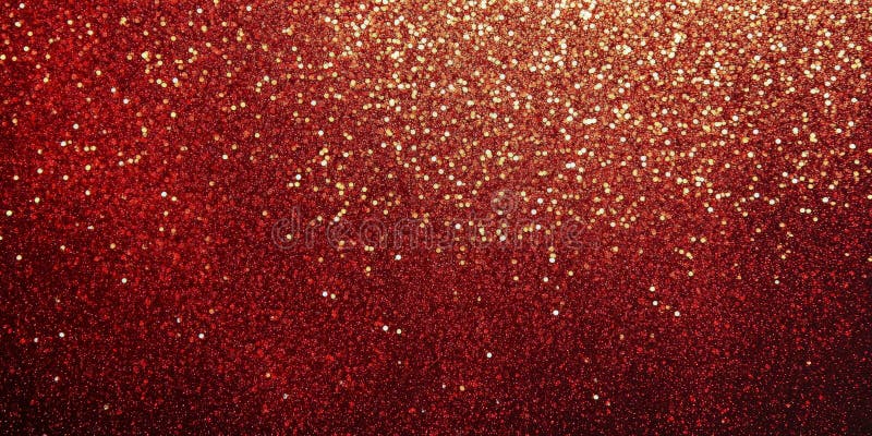 Festive Deep Red and Gold Glitter Texture with Glowing Light Effects ...