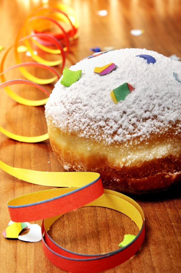 Festive Dessert and Confetti Stock Image - Image of ribbon, year: 7426209