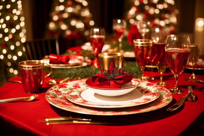 Festive Dinnerware Sets Elegant Designs for Holiday Celebrations.AI ...