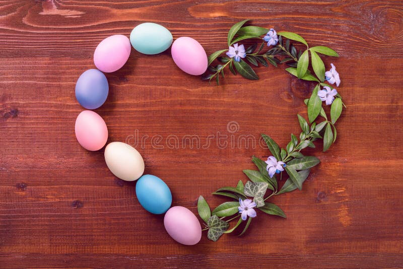 A Festive Easter Composition. View from Above Stock Photo - Image of ...