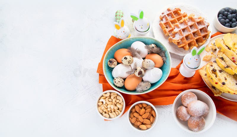 Festive Easter Table Setting Stock Photo - Image of napkin, holiday ...