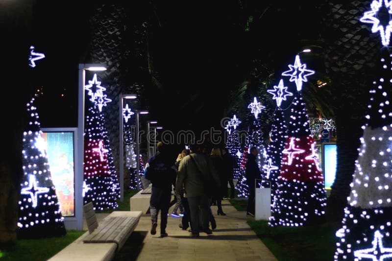 Festive Evenings in Split, Croatia Editorial Photography - Image of ...