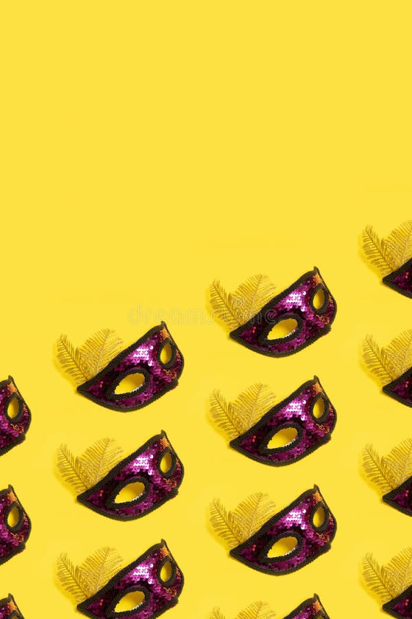 Festive Face Mask Pattern for Carnival or Masquerade Celebration on ...