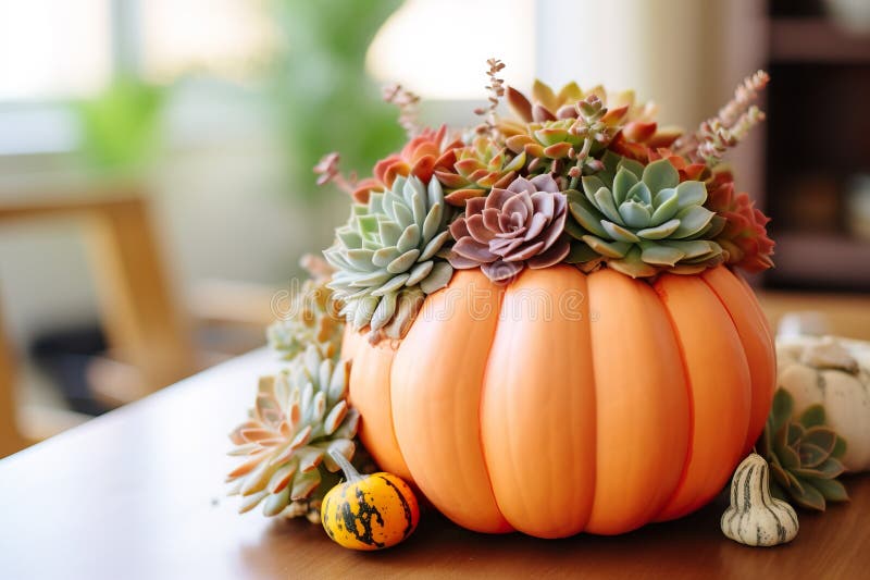 Festive Fall Vibes: Decorative Pumpkins. Stock Illustration - Illustration of fall, seasonal ...