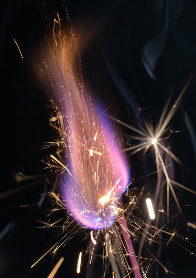 Festive fire and sparks stock image. Image of vibrant - 63019523