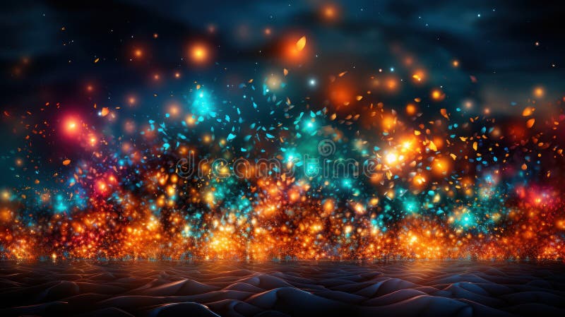 Festive Fireworks Celebration. Created with Generative AI Stock ...