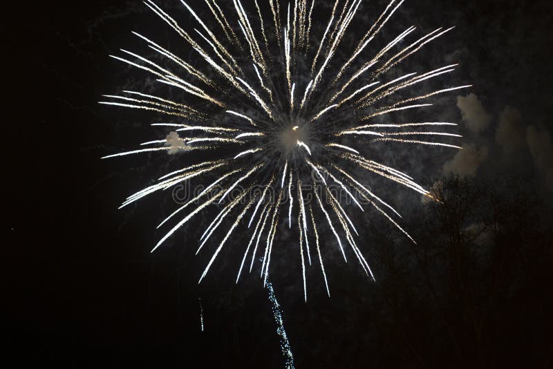 Festive Fireworks.Fireworks in the Night Sky Stock Photo - Image of ...