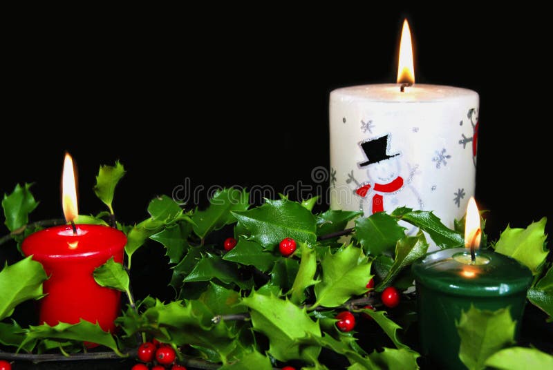 Festive Flames stock image. Image of seasonal, berry, arrangement - 7450789
