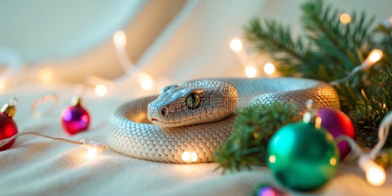 Festive Fun a Whimsical Holiday Celebration Featuring a Charming Snake ...