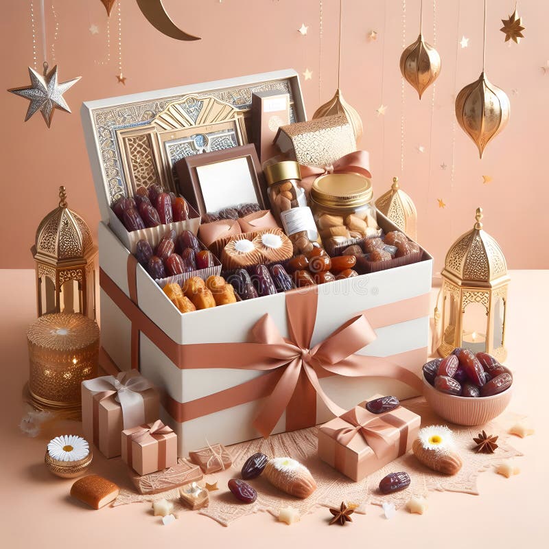 Ramadan Decorations and Food on the Table. Ai Generated Stock ...