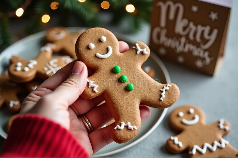 Festive Gingerbread Cookies for Christmas Celebration Stock Photo ...