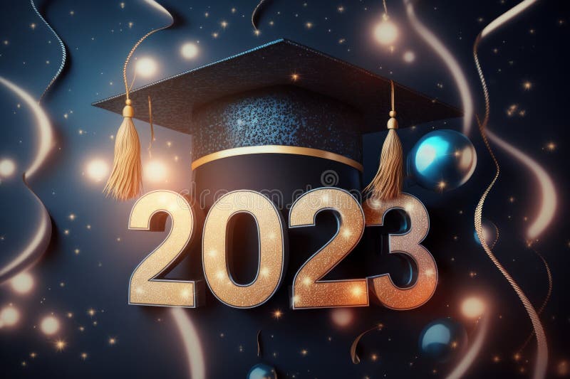 Festive Graduation Celebration Party with Balloons. Illustration AI ...