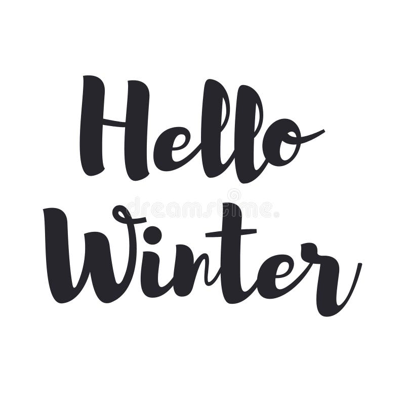 Festive Hand Drawn Lettering. Vector Illustration Isolated on White ...