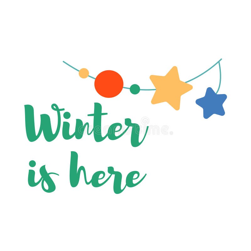 Festive Hand Drawn Lettering. Vector Illustration Isolated on White ...