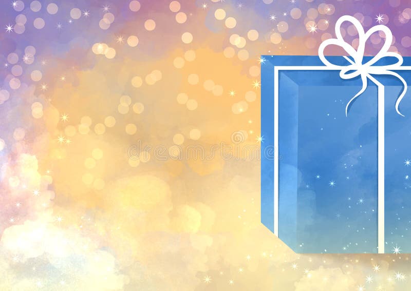 Festive Happy Colored Background. Gift and Place for Text Stock ...