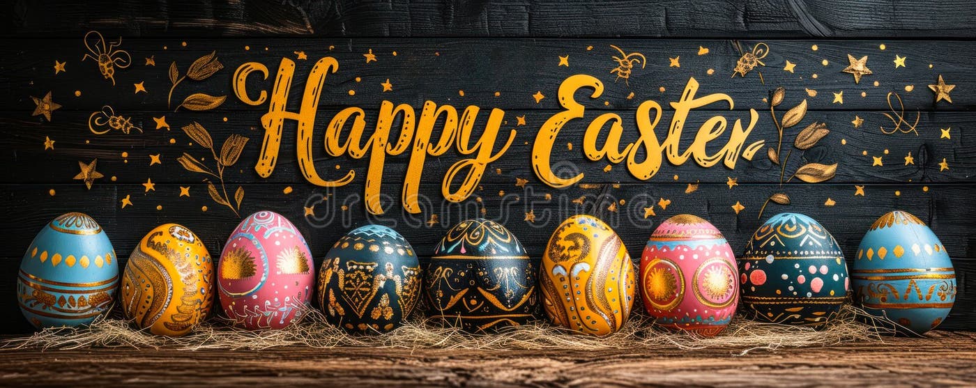 Cursive Easter Happy Stock Illustrations – 510 Cursive Easter Happy ...