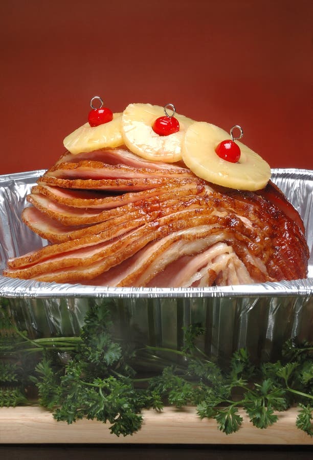 Festive Holiday Ham stock image. Image of smoked, pork - 3713853