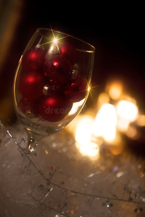 Festive Holiday Scene in Front of the Fireplace Stock Image - Image of ...